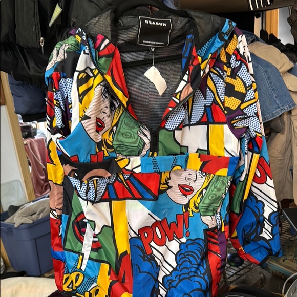 Reason | Jackets & Coats | Reason Womens Pop Art Utility Jacket | Poshmark